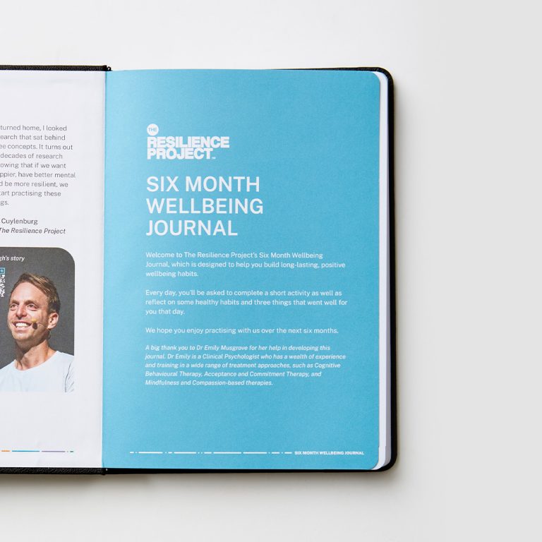 6 Month Wellbeing Journal – The Resilience Project | Online Shop